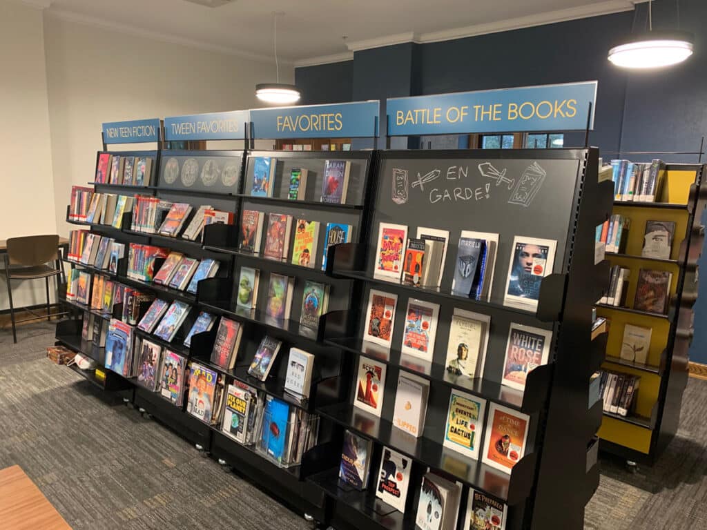 Thomas Ford A-Frame Shelving - Library Furniture International