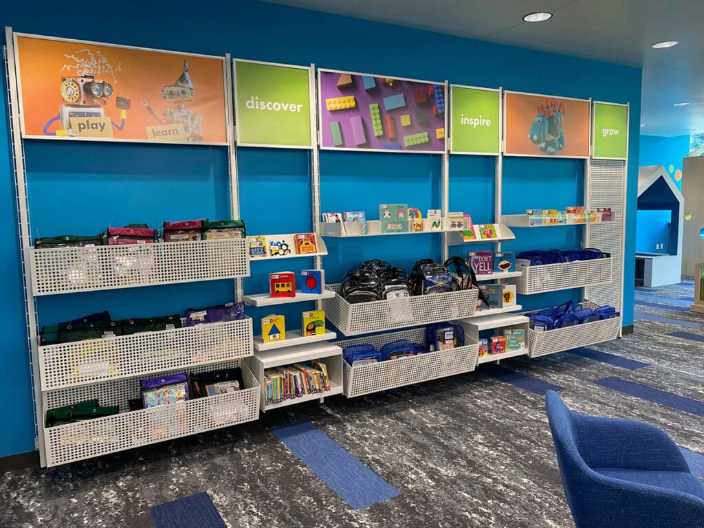 Geneva Modular Retail Style Wall Shelving - Library Furniture International