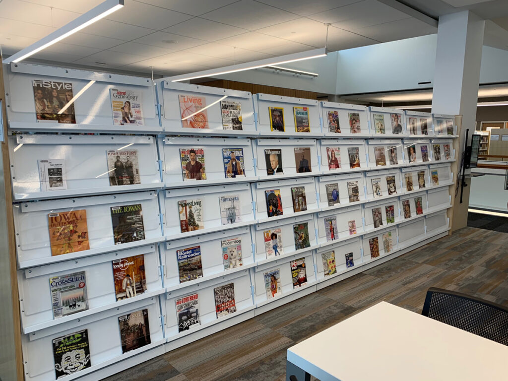 Ankeny Kirkendall Face-Out Periodical Shelves - Library Furniture ...