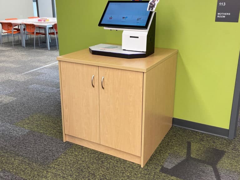 ECRL Self-Checkout Station Maple - Library Furniture International
