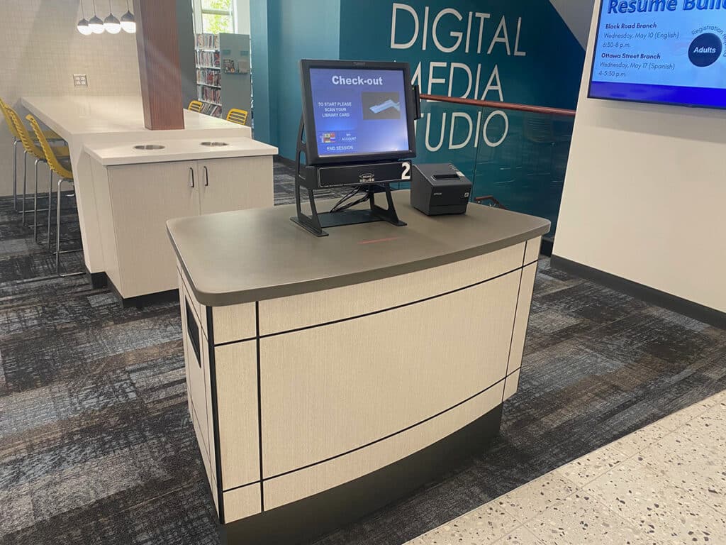 Joliet Self-Checkout Station - Library Furniture International