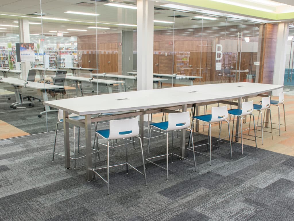 Waukegan Café-Height Table & Waukegan Casper High Stool - Library ...