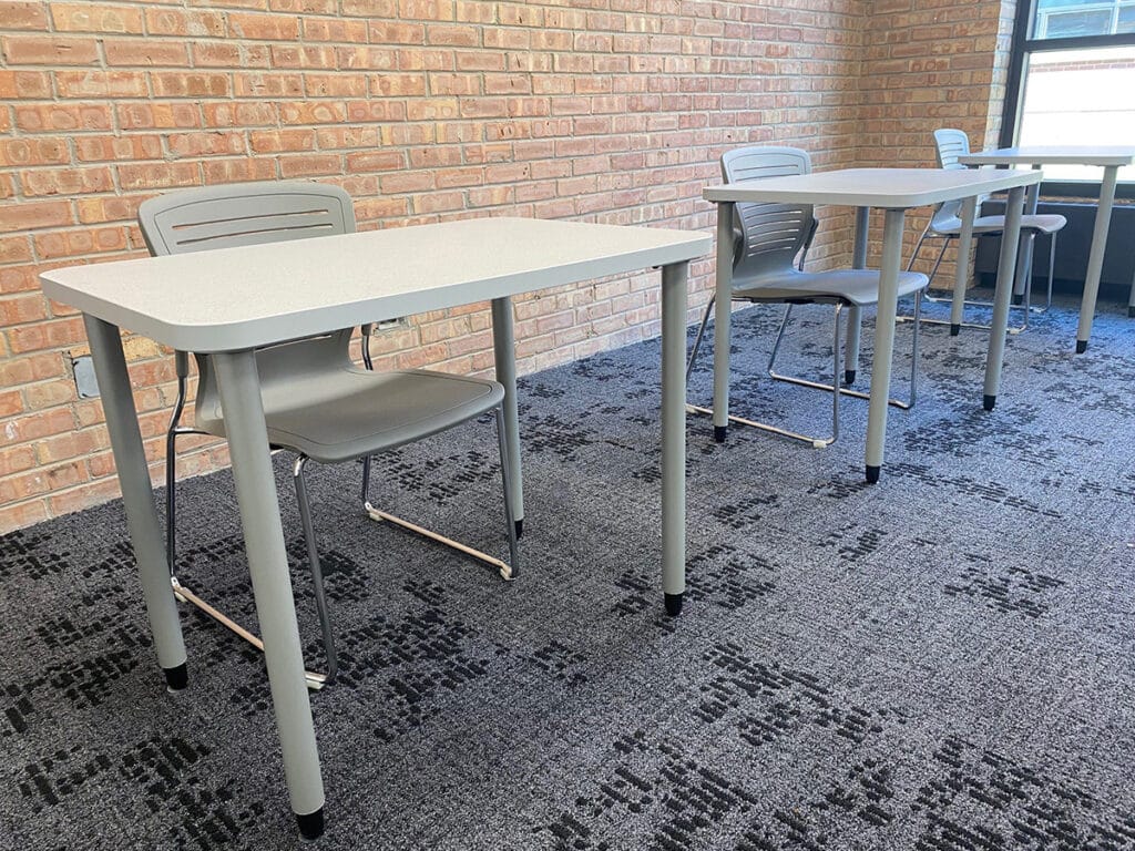 Highland Park Single User Study Table - Library Furniture International