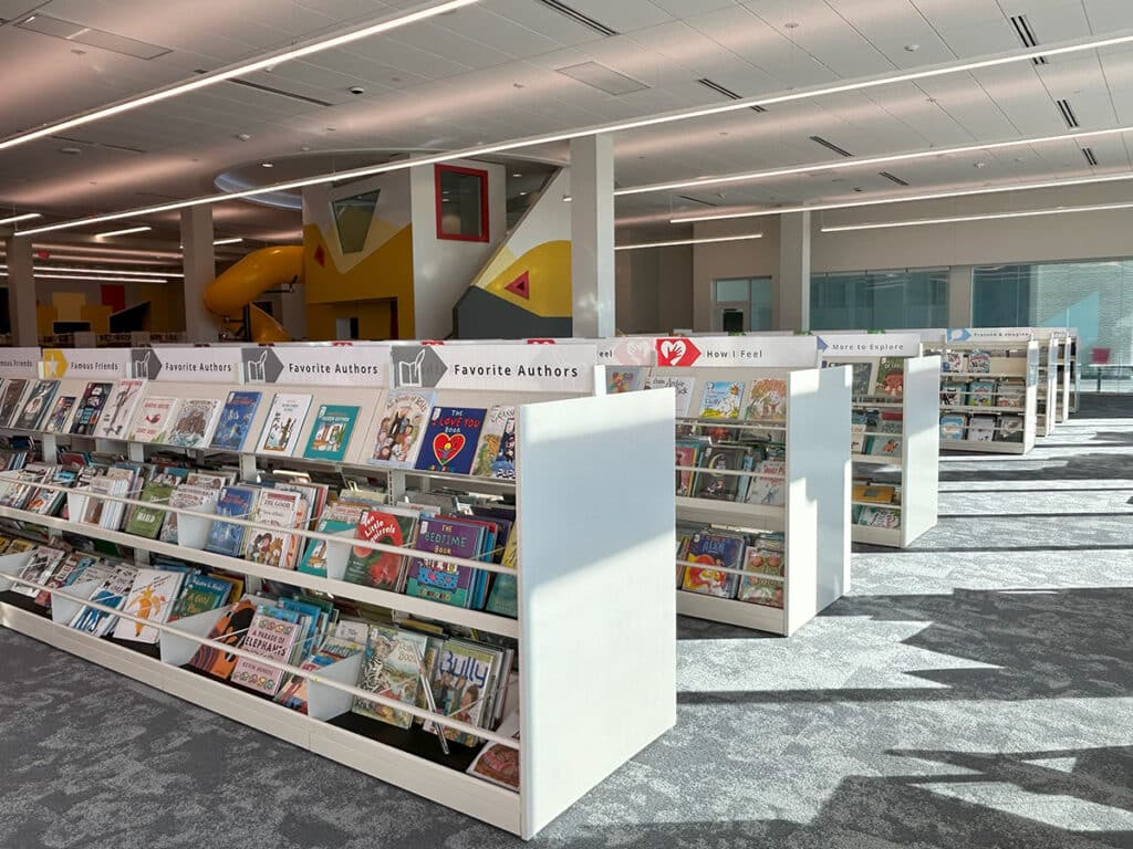 Helen Plum Browse Bin - Library Furniture International