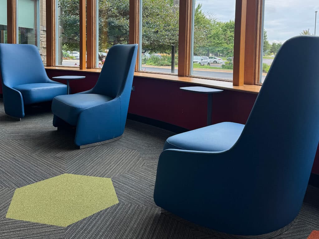 Ela Tween Lounge Chair and Occasional Table - Library Furniture ...