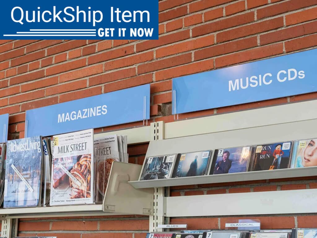 QUICKSHIP ITEM! Magnetic Sign Holders (3 per case) - Library Furniture ...